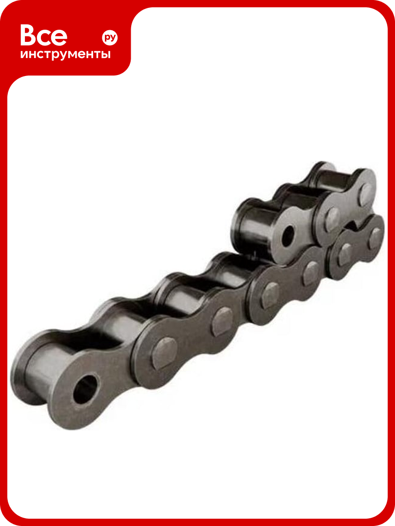 Приводная роликовая однорядная цепь ISKRA 083-1, Изделие сохраняет высокую жесткость даже при длительном использовании