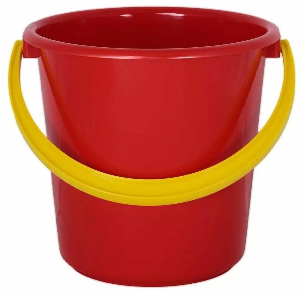 Ведро Интерм пластиковое красное, 3 л