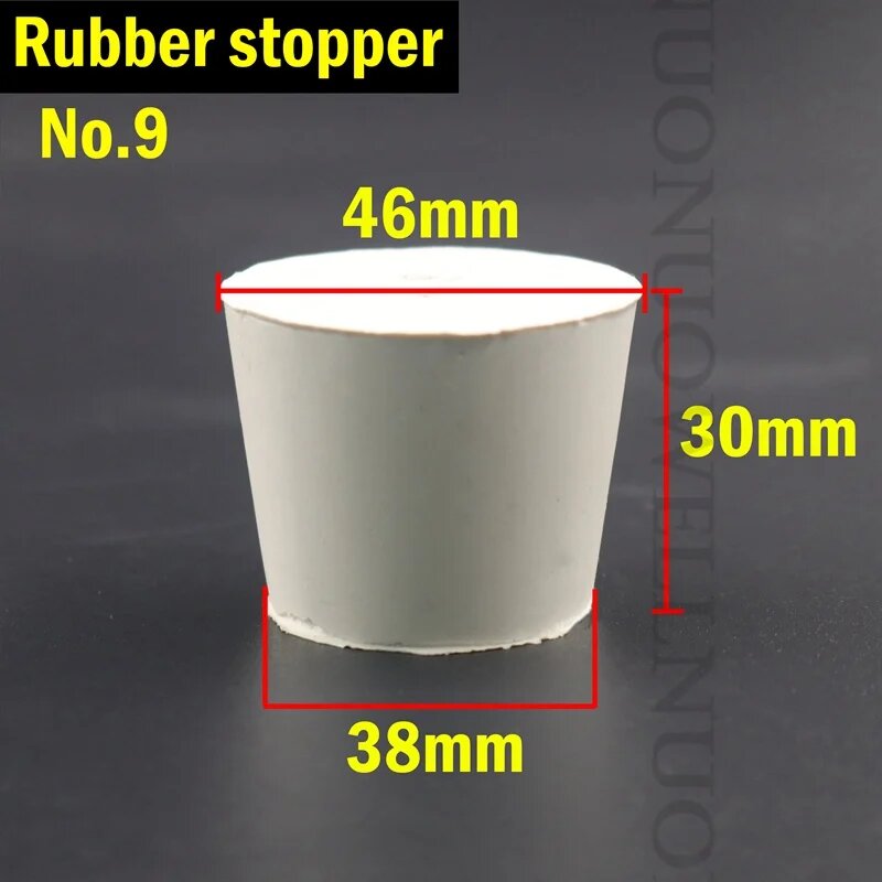 Резиновые пробки белые 10pcs, No.9