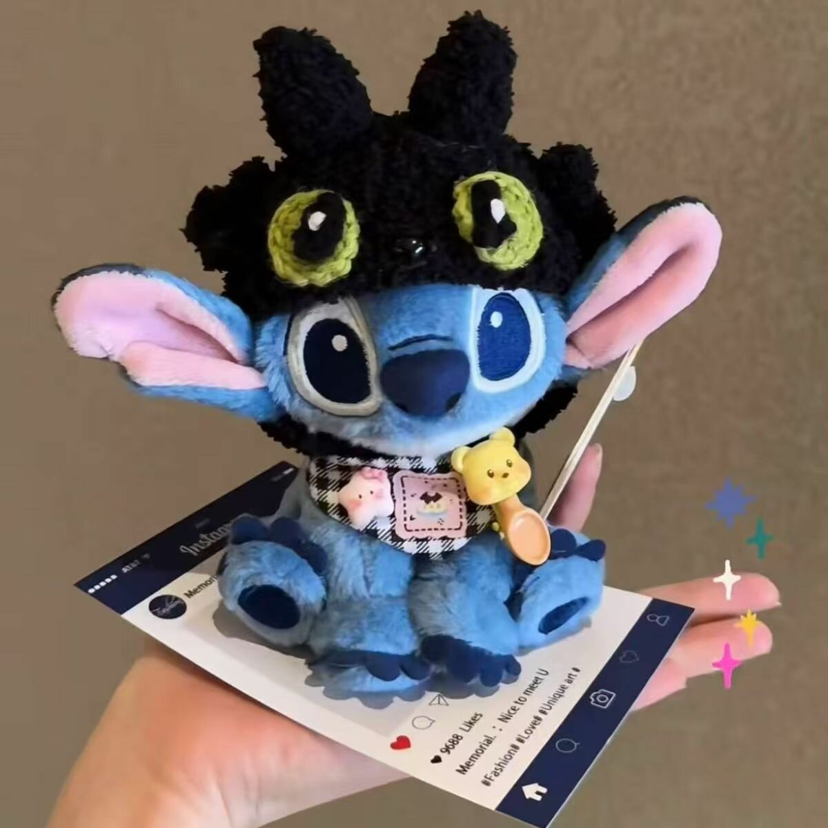 Оригинальная плюшевая кукла Disney Stitch, подвеска на сумку, высококачественный подарок для друзей, плюшевая подвеска на машину
