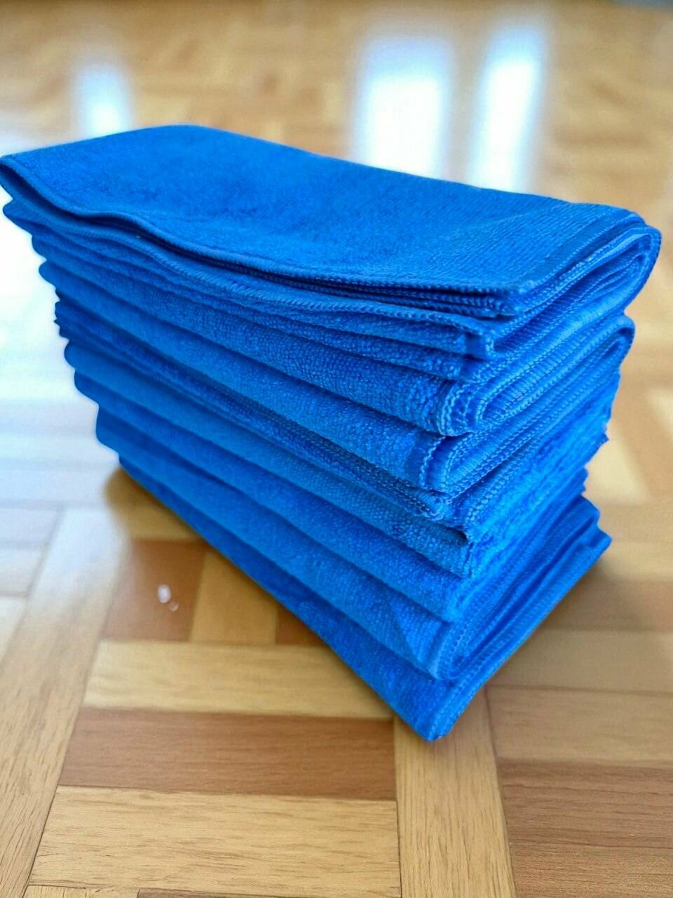 Тряпка 5 шт для пола из микрофибры плотность 320 гр. размер 50х100 см синяя
