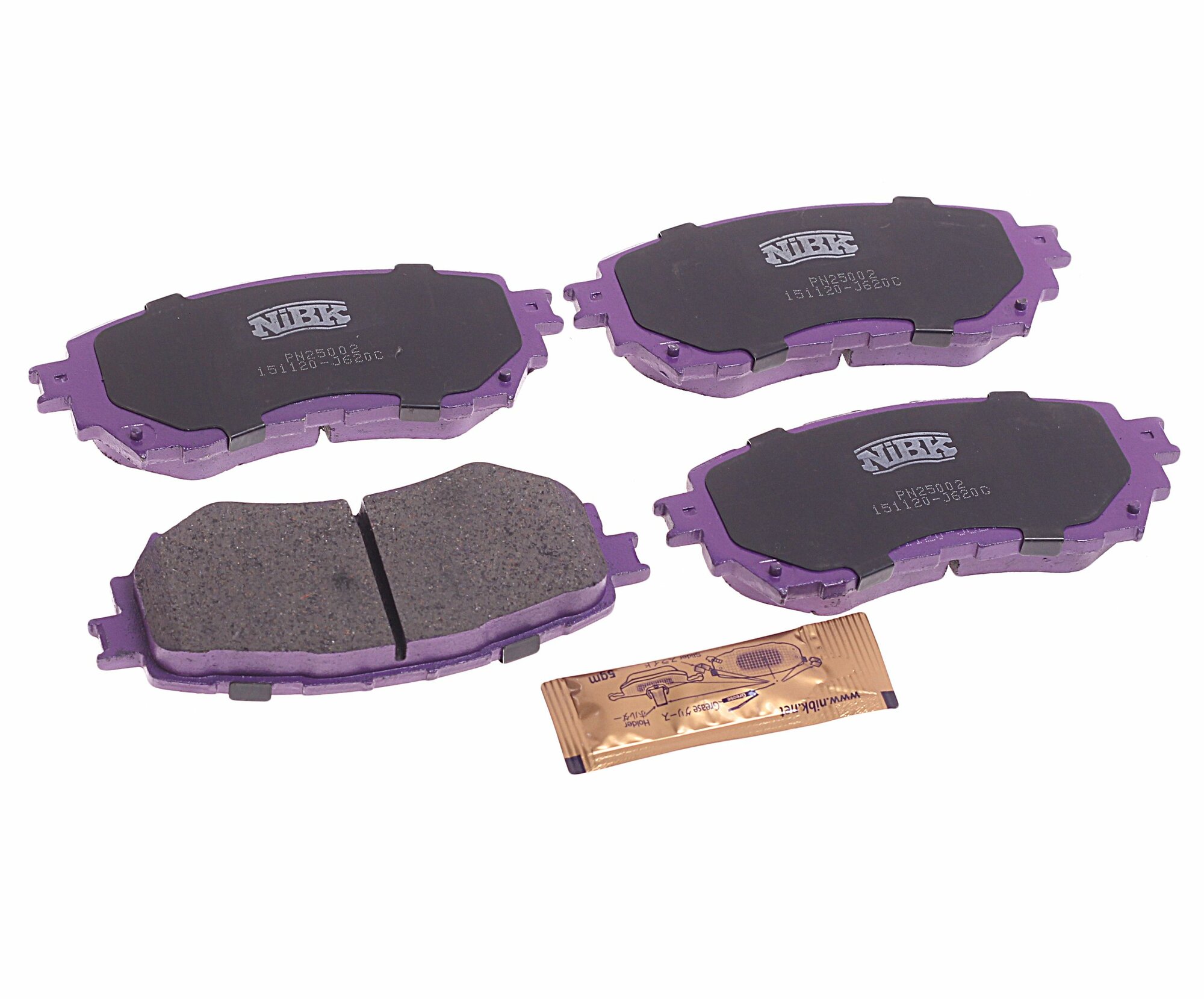 Колодки тормозные передние (4шт.) NiBK Арт. PN25002 / MAZDA 6 (12-)