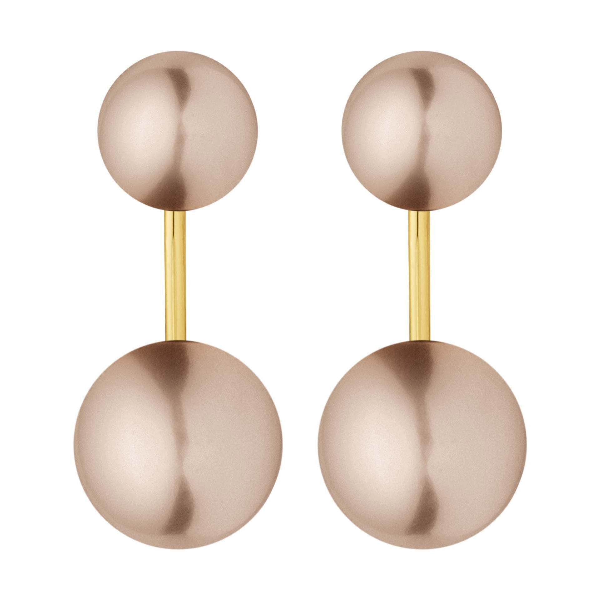 Серьги пусеты, жемчуг имитация