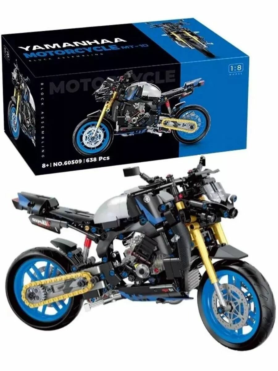 Конструктор Мотоцикл Yamaha Ямаха MT-10 SP 638 деталей