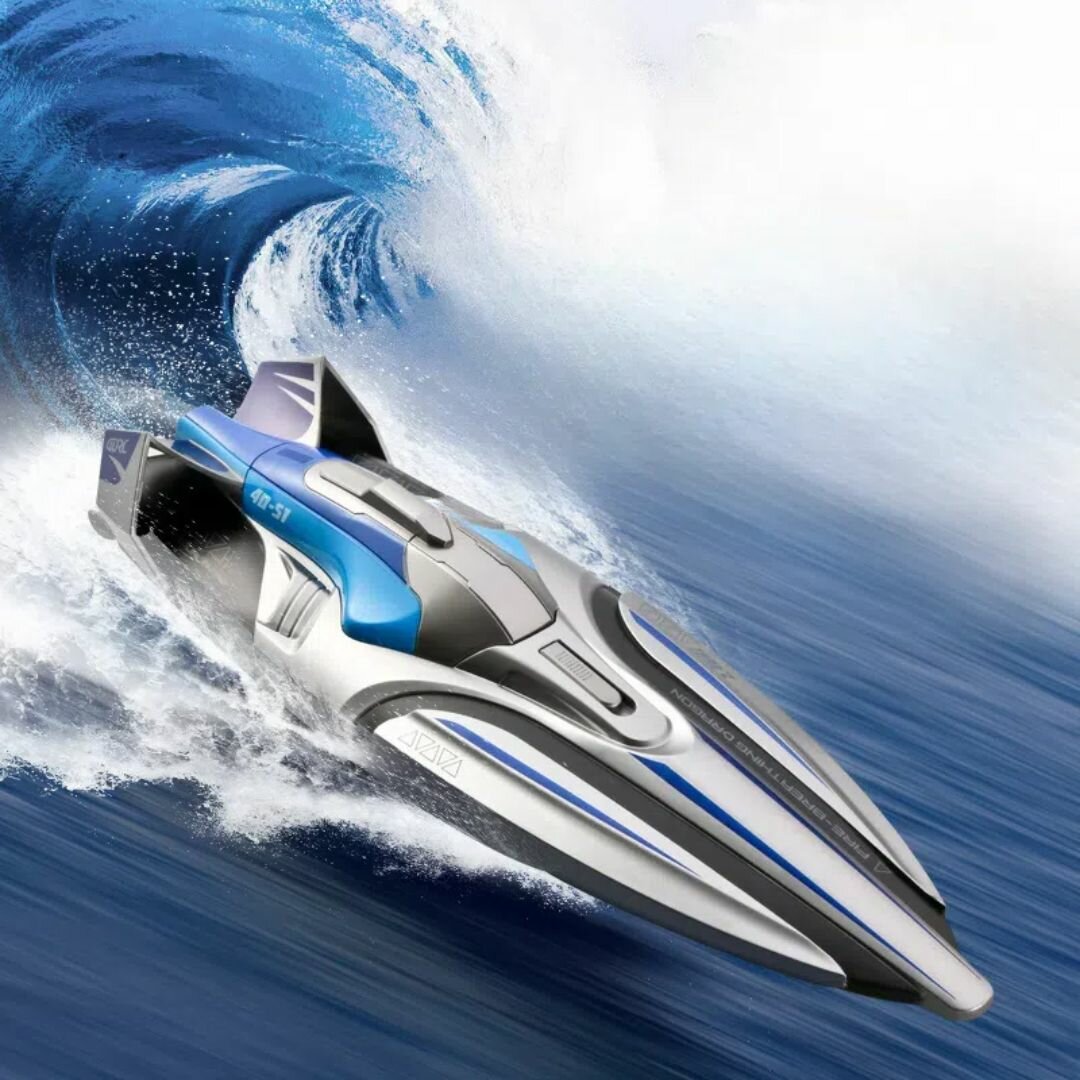 2.4G Катер на радиоуправлении / Лодка на пульте управления / Радиоуправляемый катер игрушка двухмоторный