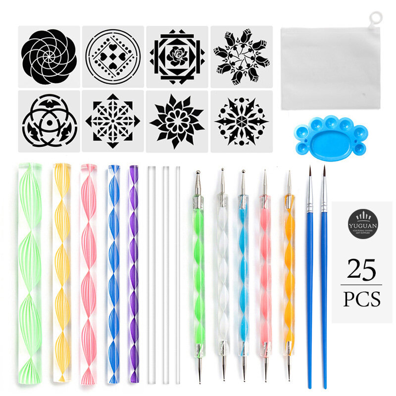 Набор для создания мандалы "Трансграничный", 25 инструментов