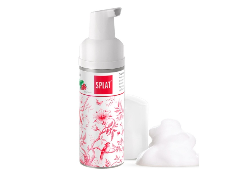 Очищающая пенка SPLAT для зубов и десен с ароматом малины, 50мл