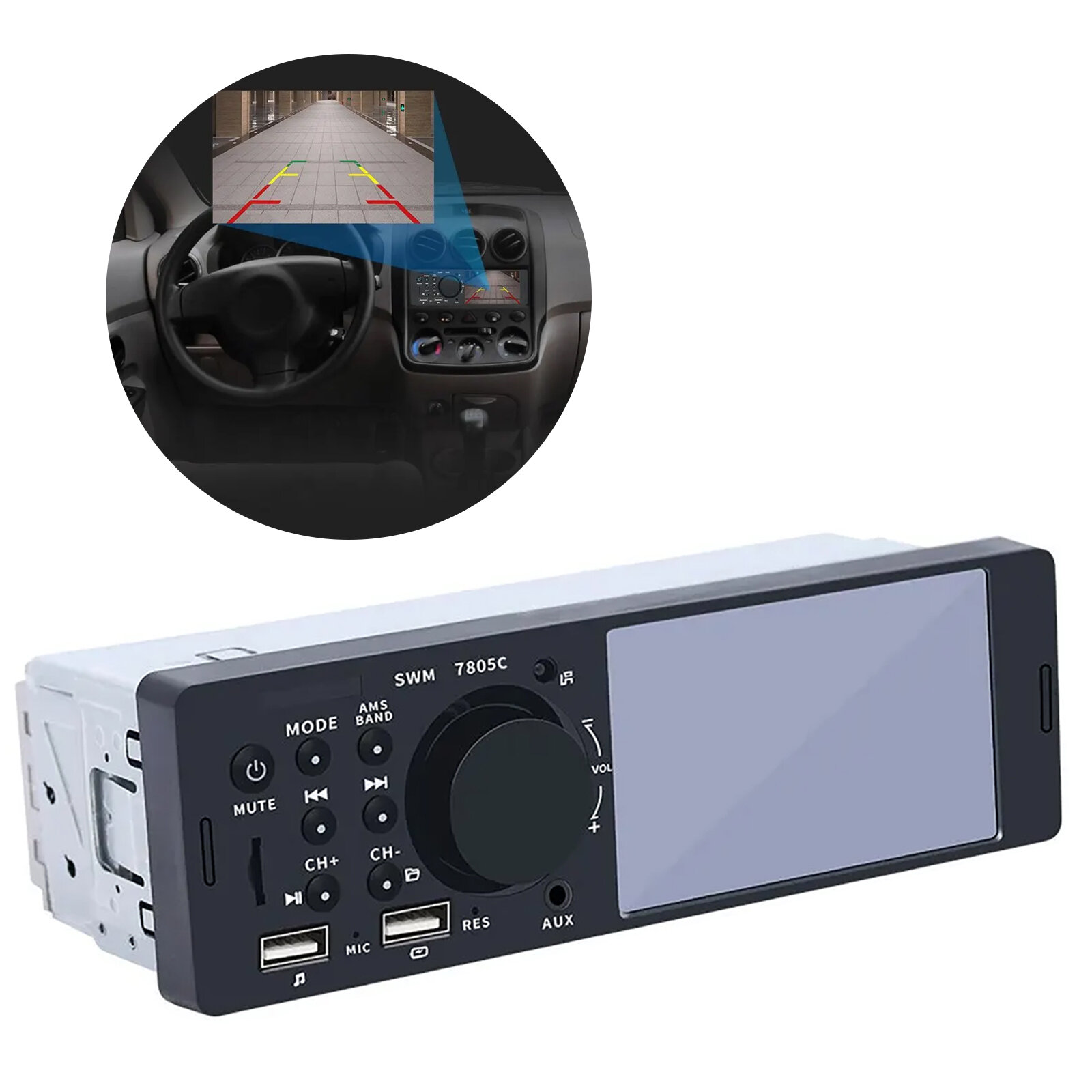 Car Stereo Single DIN MP5 Player-Complayable Radio