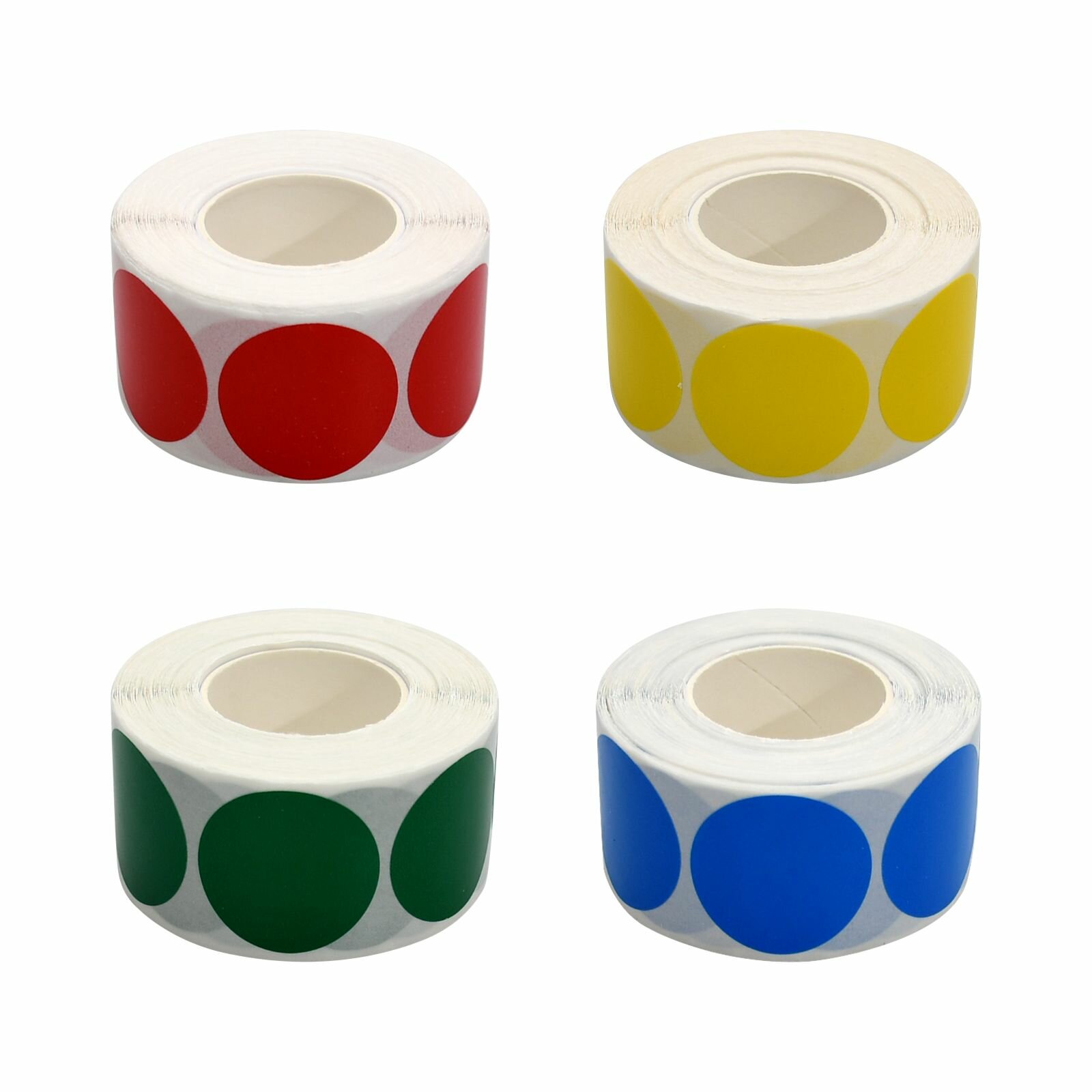 Наклейки с точками 4 рулона