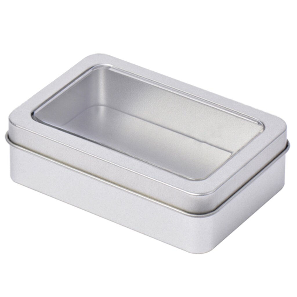 Железный ящик для хранения игральных карт 107*70*30- Пустой ящик с полностью открытым окном