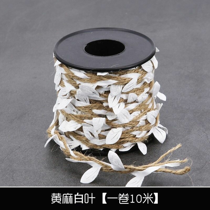 Лента из листьев мешковины, натуральная джутовая веревка из ротанга для настенного монтажа, для деревенской свадьбы, дома, сада, вечеринки в джунглях, декора для поделок своими руками