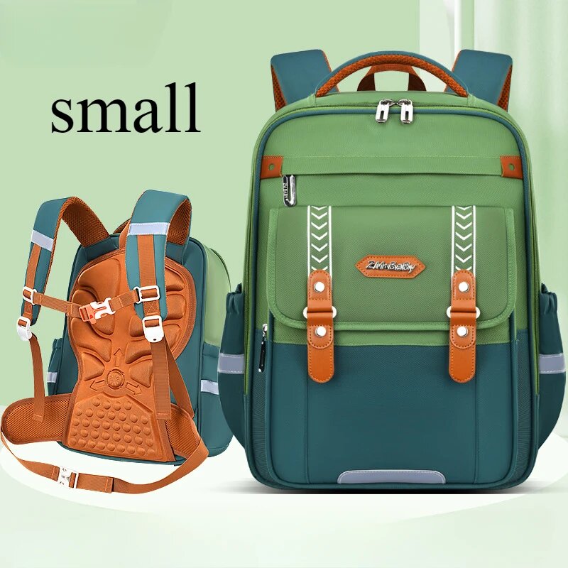 Детские школьные сумки для девочек и мальчиков, ортопедический рюкзак, водонепроницаемый школьный рюкзак, рюкзак для начальной школы, детская сумка mochila green small