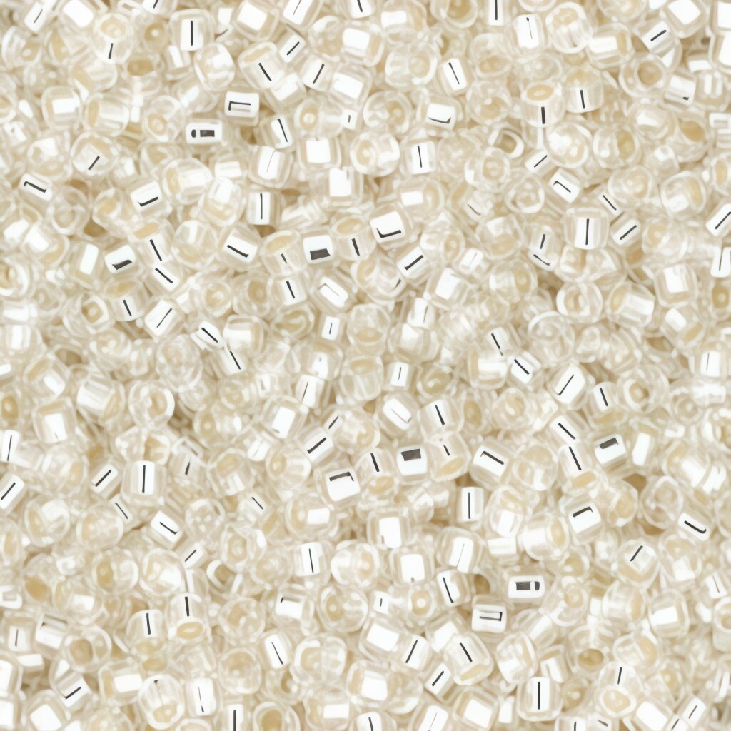 Бисер TOHO цилиндрический, размер 11/0, цвет #21 (Внутреннее серебрение, хрусталь), 10 грамм