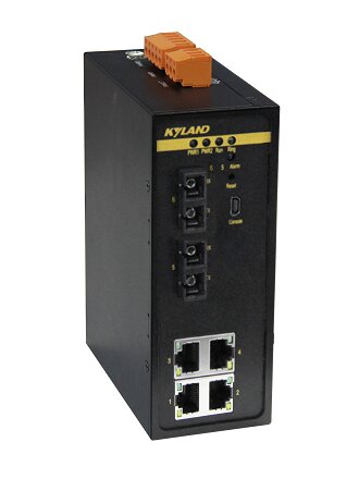 Управляемый коммутатор Kyland SICOM3000A-LITE-2M4T-SC05-L3-L3 6-портовый на DIN-рейку