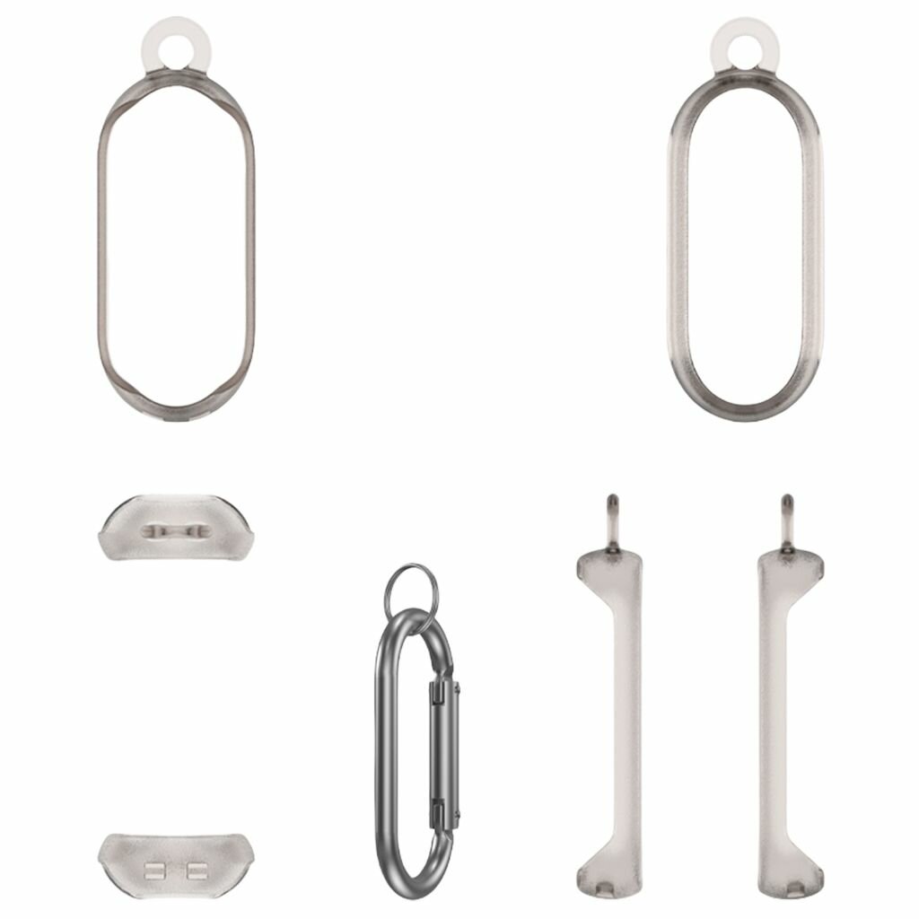 Умные часы, Подходит для защитного чехла носимого рекордера PLAUD NotePin AI-прозрачный серый