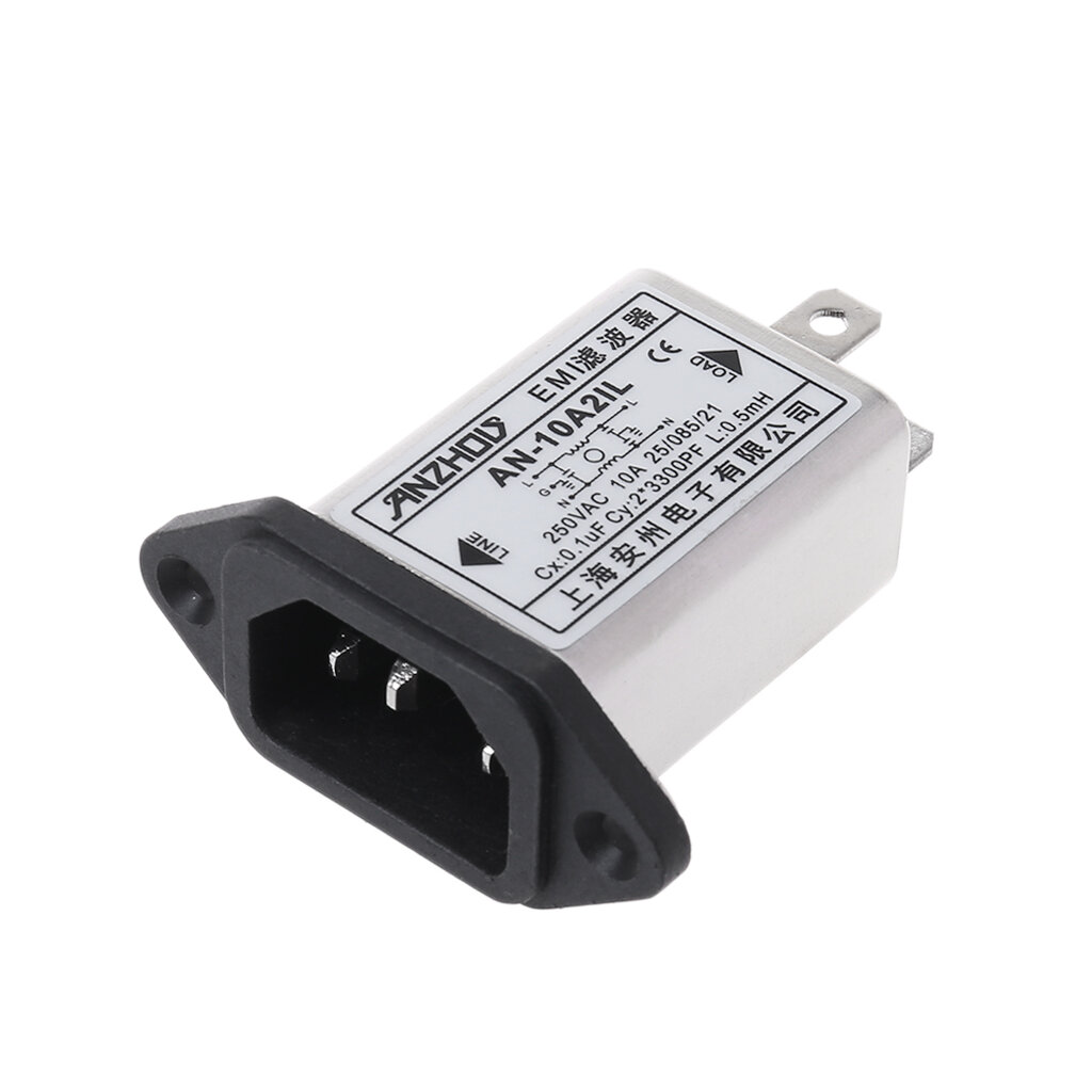 Фильтры Линии электропередачи для монтажа на панели с разъемом IEC320-C14 IEC Filter