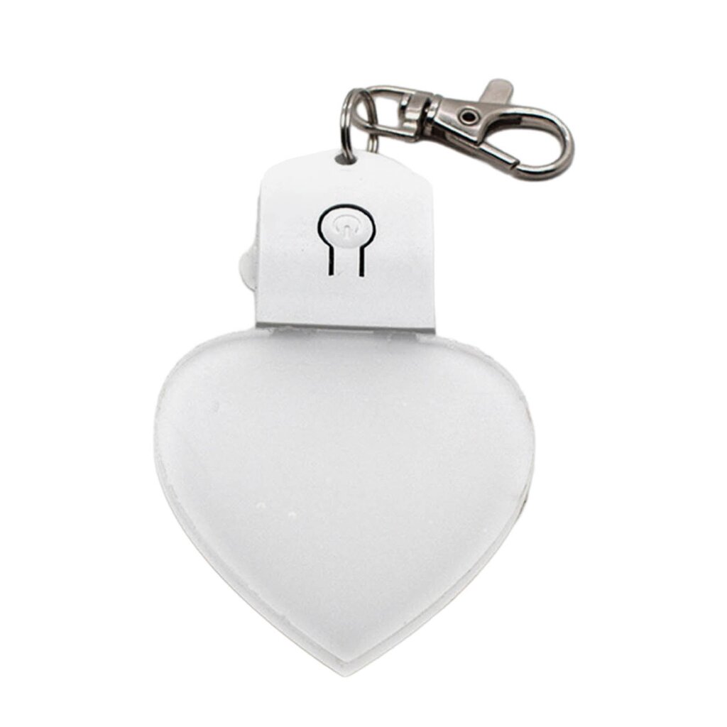 Заготовки для сублимационной печати на светодиодных украшениях для рукоделия и рождественских декораций: брелок-подвеска в форме сердца из прозрачного акрила.