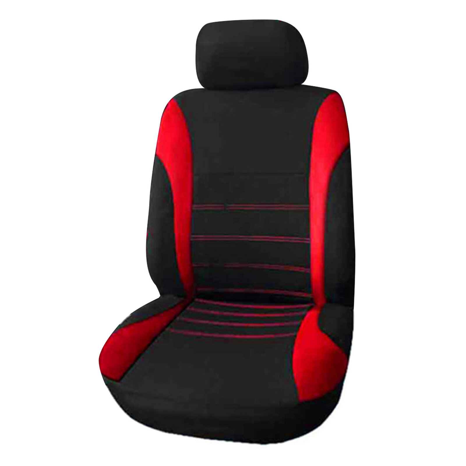 Тканевый чехол для автокресла по линии талии-красный-комплект из 2 частей