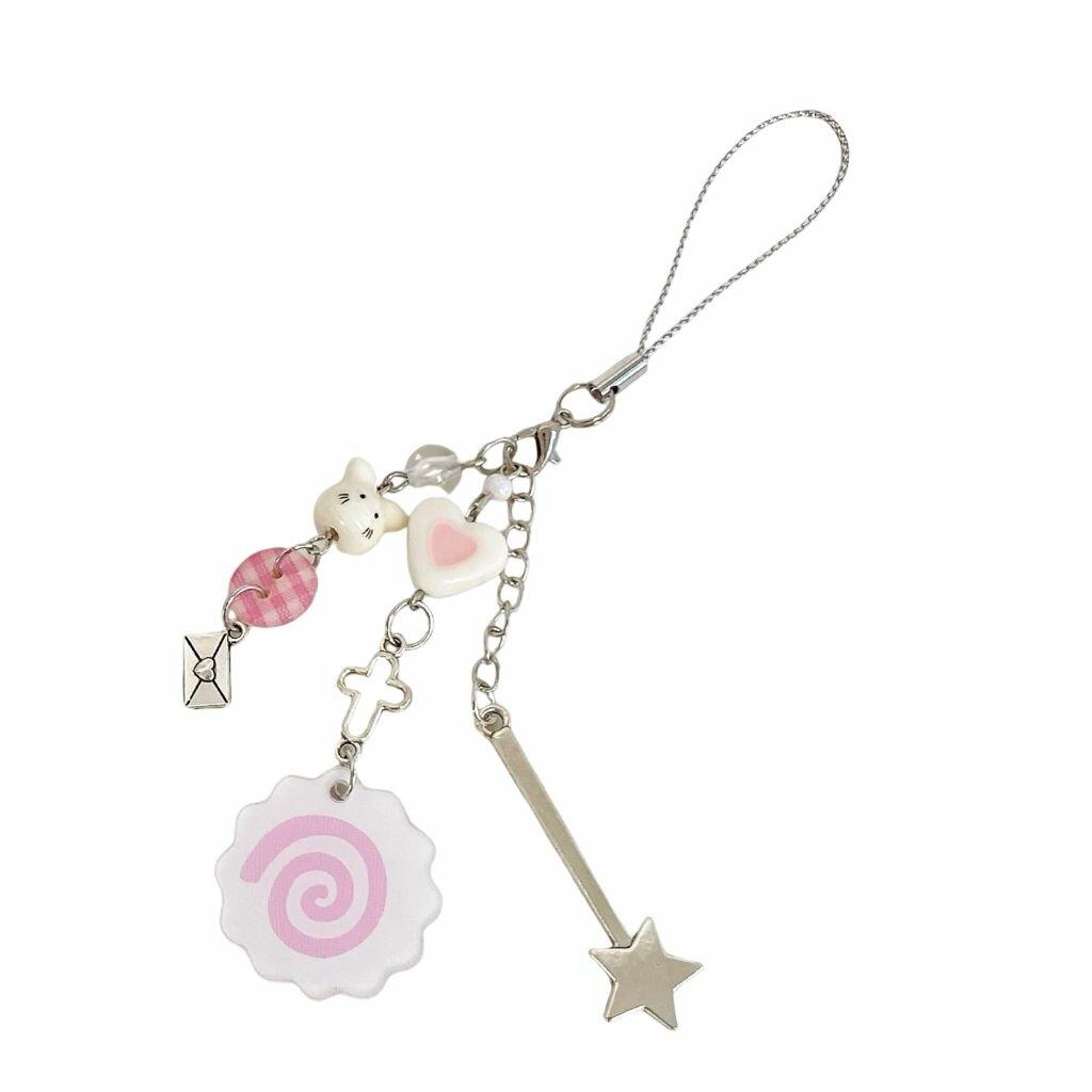 Брелок, Японская субкультура cute fish board fairy stick цепочка для мобильного телефона-белый