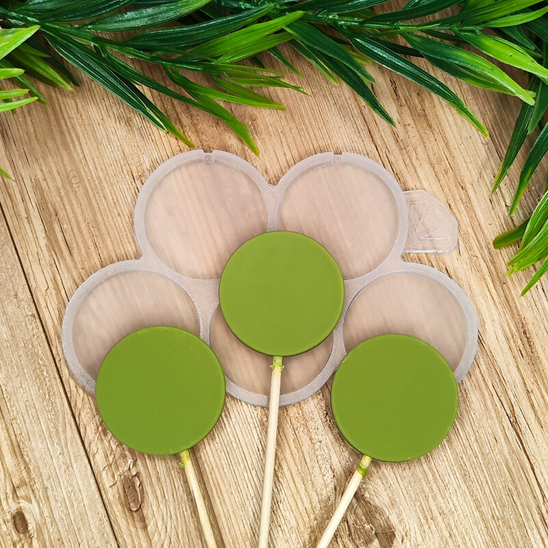 Силиконовая форма для леденцов Brilliant Mold. Молд Круги 4 см