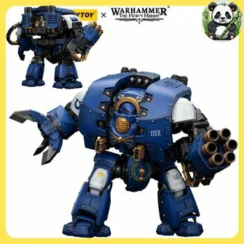 Фигурки героев JOYTOY x Warhammer 40,000 1/18 Ultramarines Leviathan Dreadnought with Cyclonic Melta Lance And Siege Claws фигурки героев подвижные игрушки