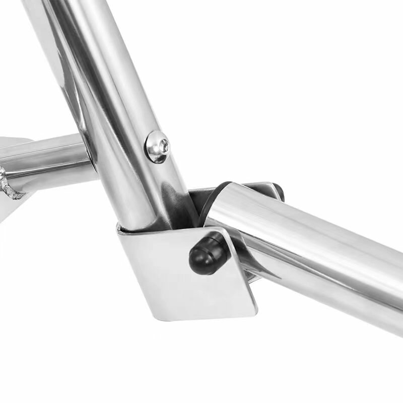 4 шага из нержавеющей стали складной телескопической лестницы лодки