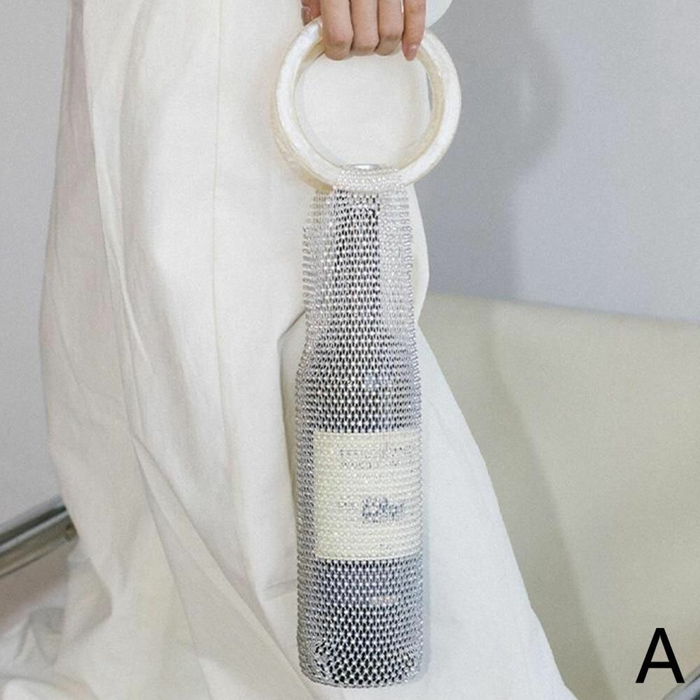 Роскошная Сумка для Вина - Сетчатое Плетение, Ручка из Смолы, Универсальная, Подарок на Свадьбу 30*11 см