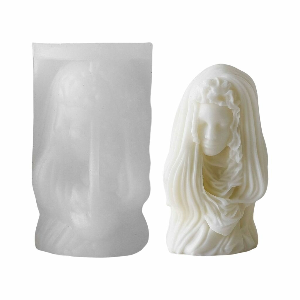 Силиконовая форма для украшения гипсового портрета богини-5147