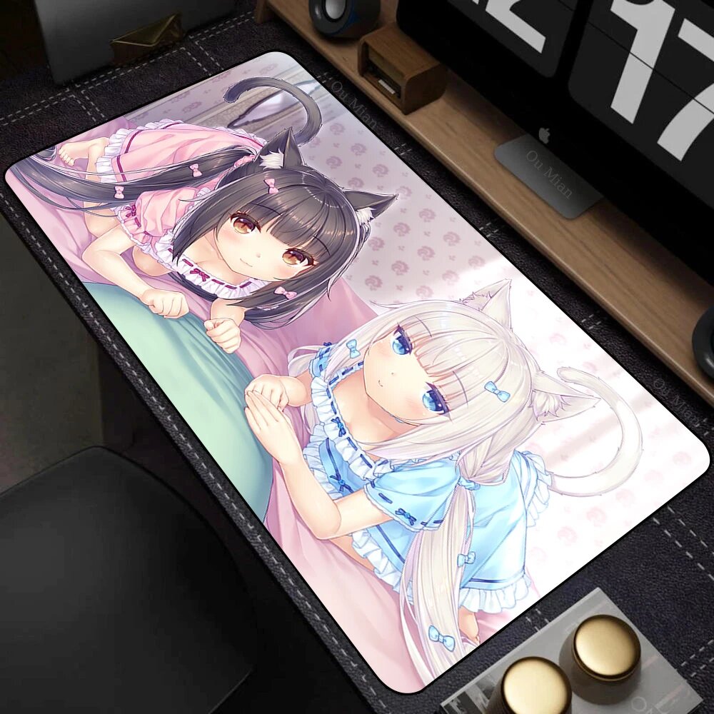 Коврик для мыши Nekopara 90x40 см, 600x300x2mm, Цвет: FF05754