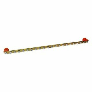 Шина заземления Lanmaster TWT-EBARH-1U-15X3/20 дл.482мм шир.15мм