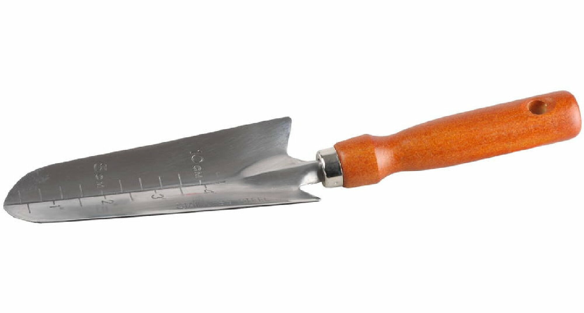 Посадочный совок GRINDA 290 мм нержавеющая сталь деревянная ручка ширина рабочей части 58 мм