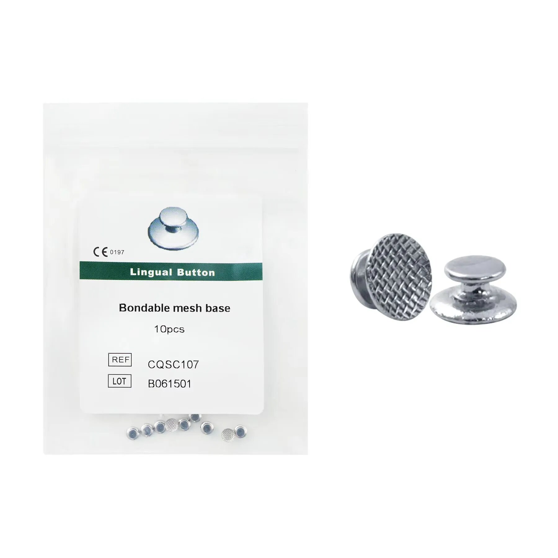 Лингвальные кнопки Well CK для брекетов Mesh Round