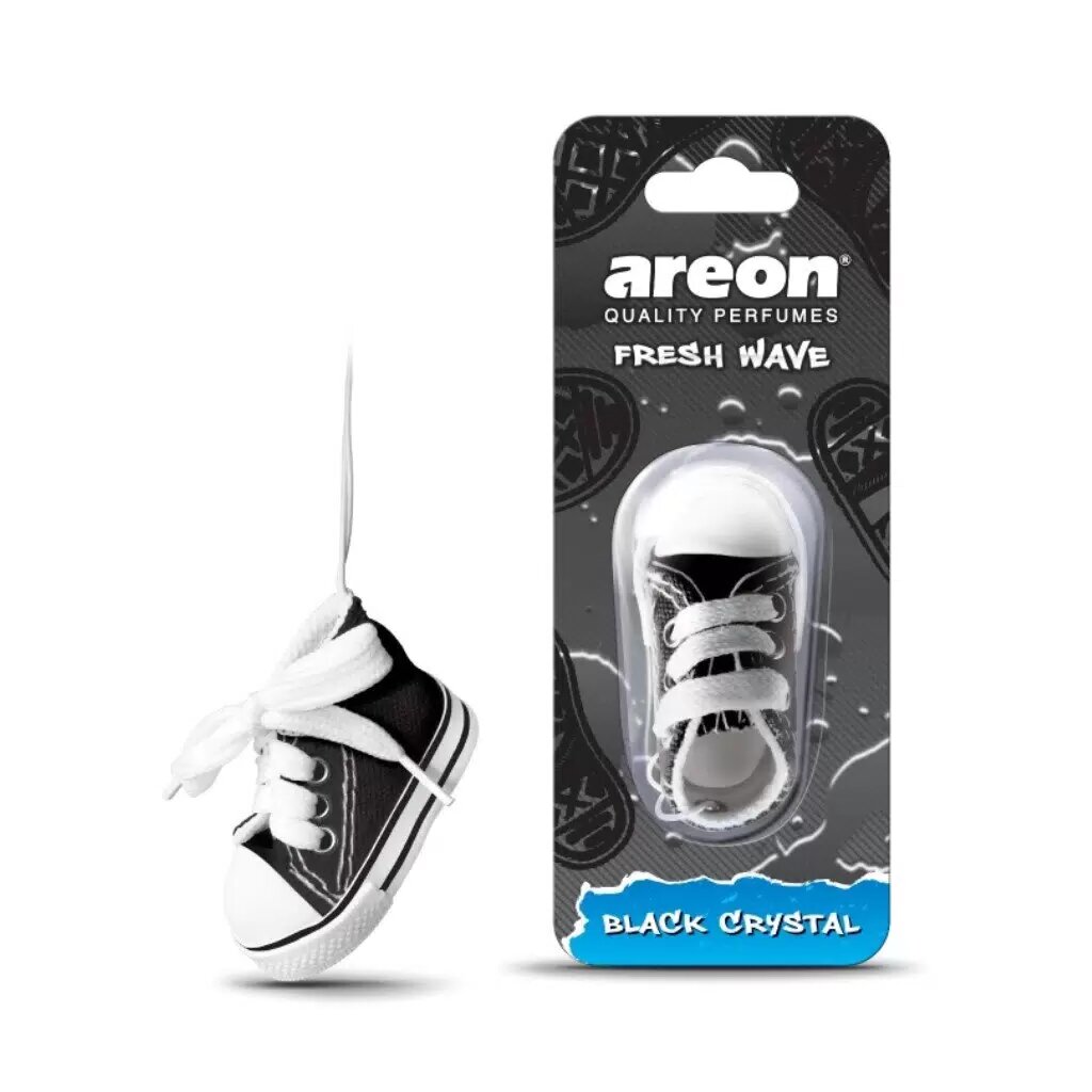 Ароматизатор в машину подвесной, бочонок, Areon, Fresh Wave Черный лед, 704-KED-901