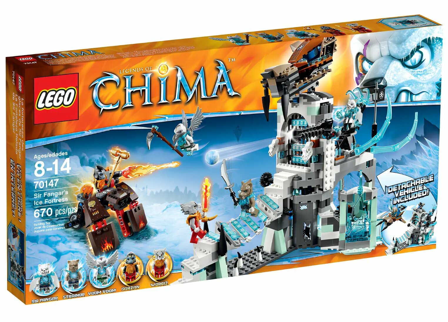 Конструктор LEGO Chima 70147 Ледяная крепость Сэра Фангара
