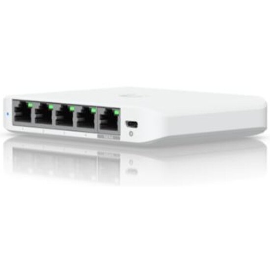 Коммутатор Ubiquiti Ubiquit UniFi Switch Flex Mini 2.5G Compact, 5-port 2.5G switch that can be powered with PoE or a USB-C (USW-Flex-2.5G-5)