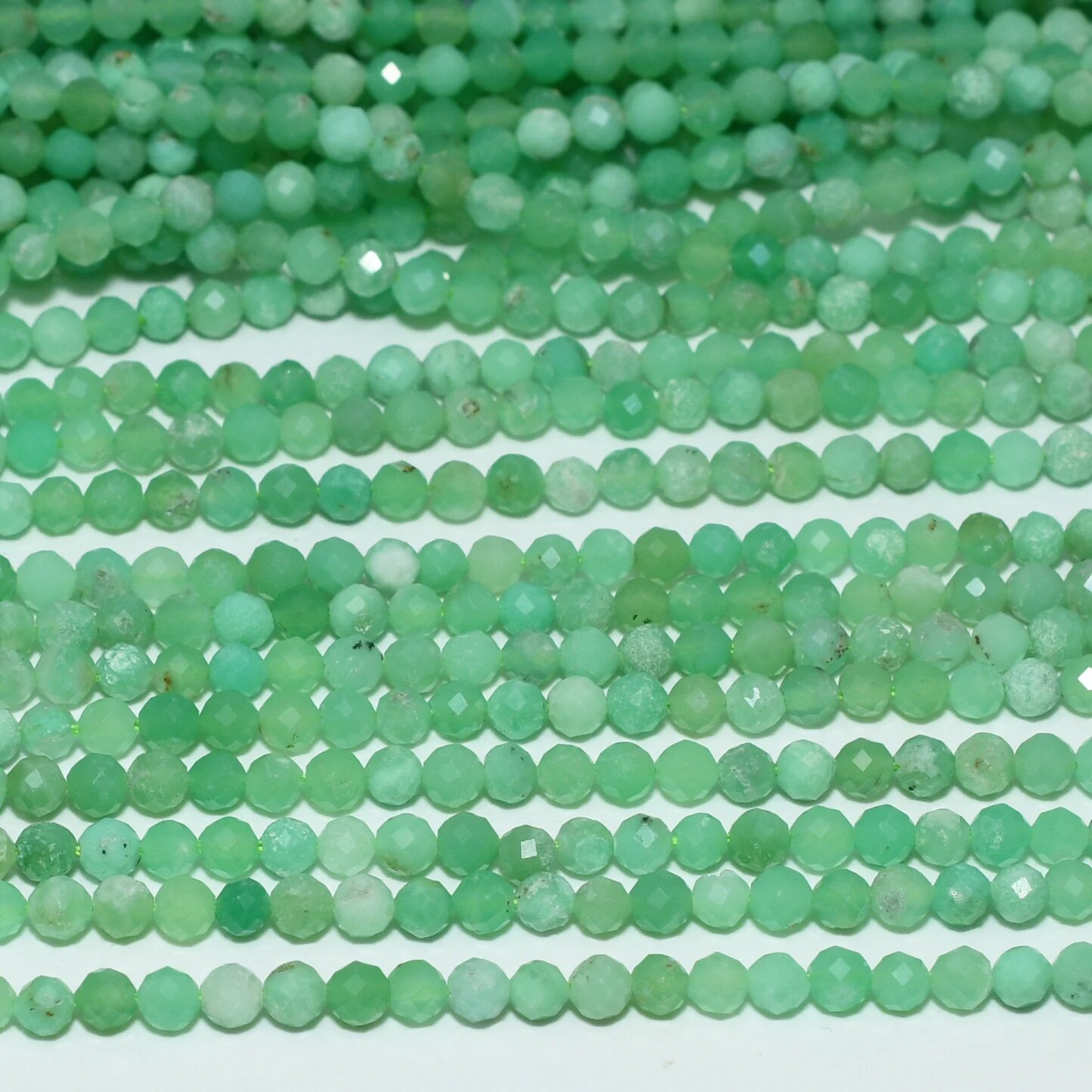 Бусины из хризопраза GENUINSTONE 3,5 мм
