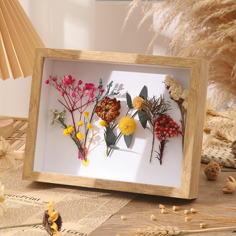 Фоторамка из засушенных цветов, рисунка Украшение, 21x29.7 см