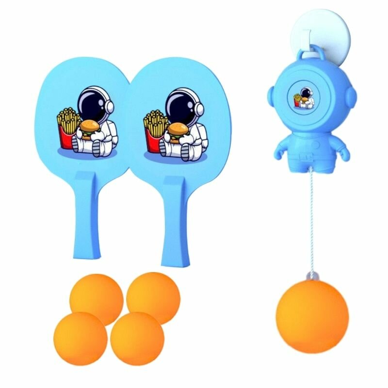 Настольный теннисный тренажер для дома, подвесной, интерактивная игра для родителей и детей, Бургер для Астронавта