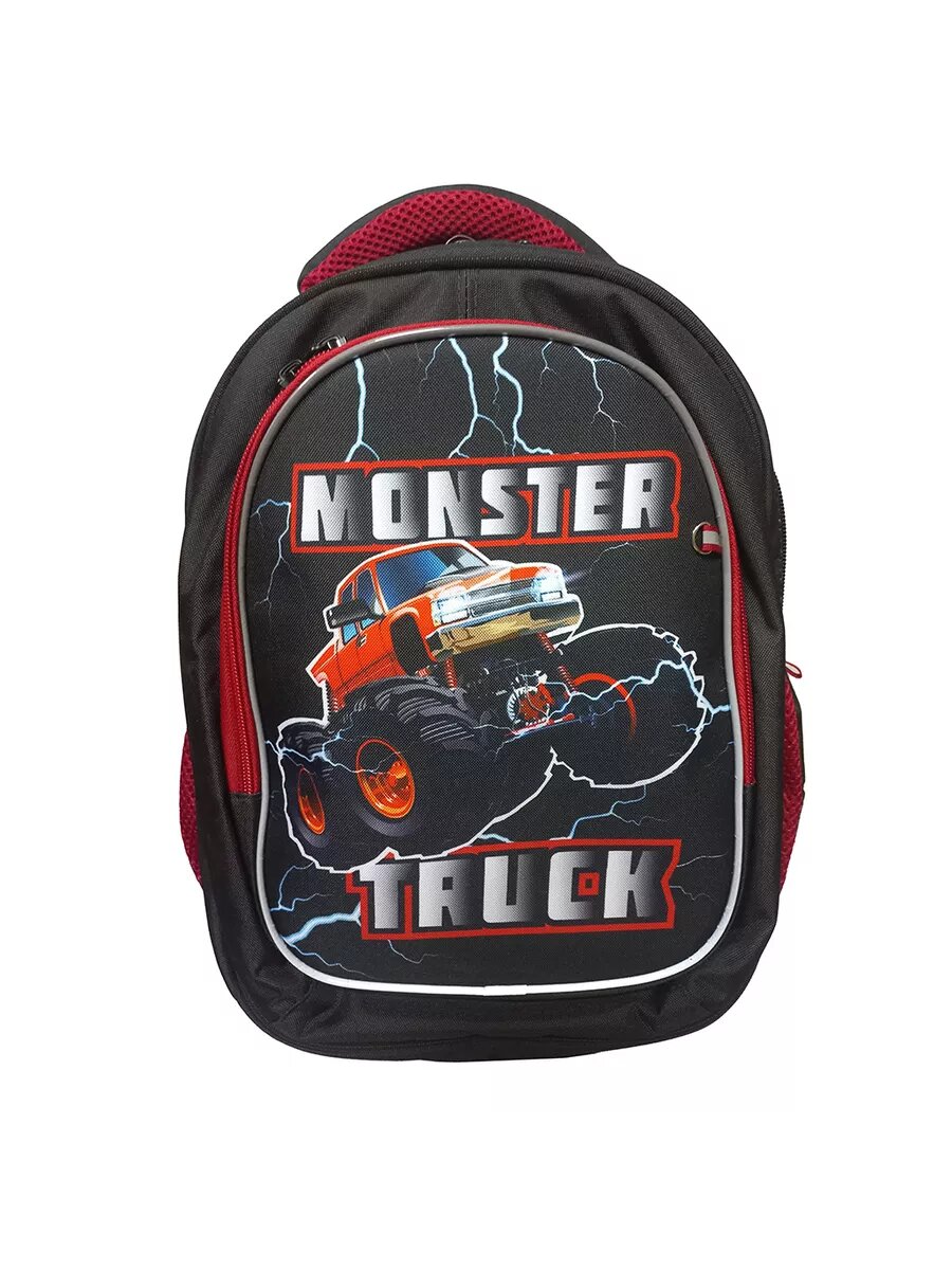 Рюкзак CENTRUM "Монстр Трак Red", полиэстер, эргономичный, с органайзером, светоотражатели