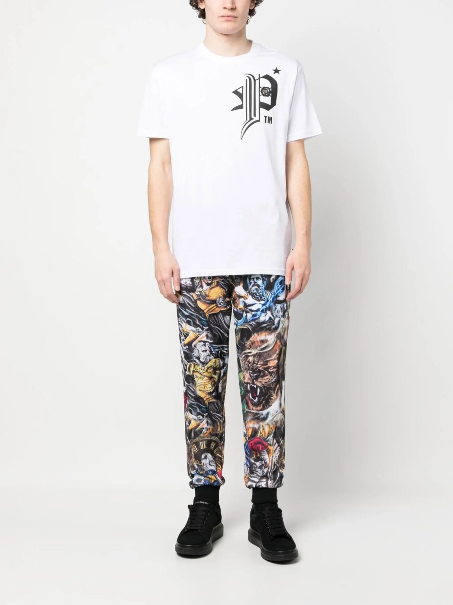 Футболка PHILIPP PLEIN Gothic Plein, размер 52, white — фото 1