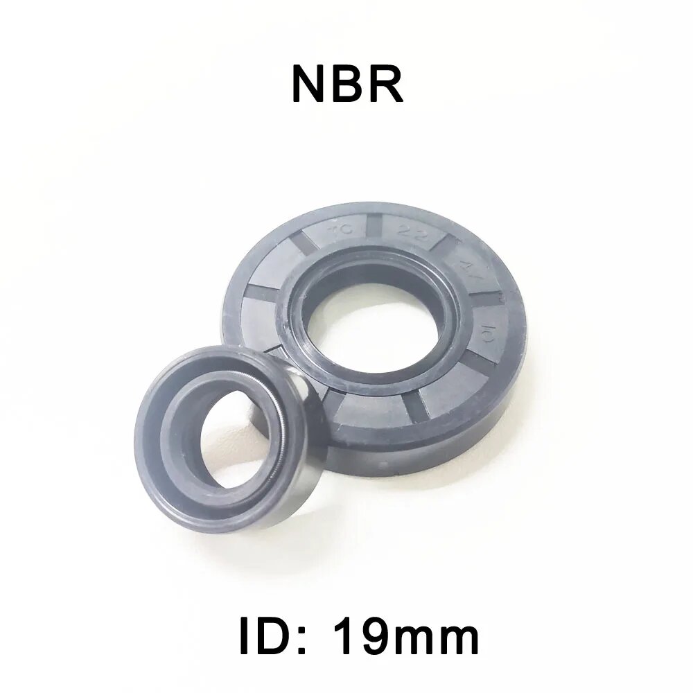NBR Oil Seal ID 19 мм, резиновый водяной уплотнитель вала с пружиной TC/TG-19 * 25/27/28/29/30/32/33/34/35/36/37/38/40/41/42/47*5/6/7/8/10 мм
