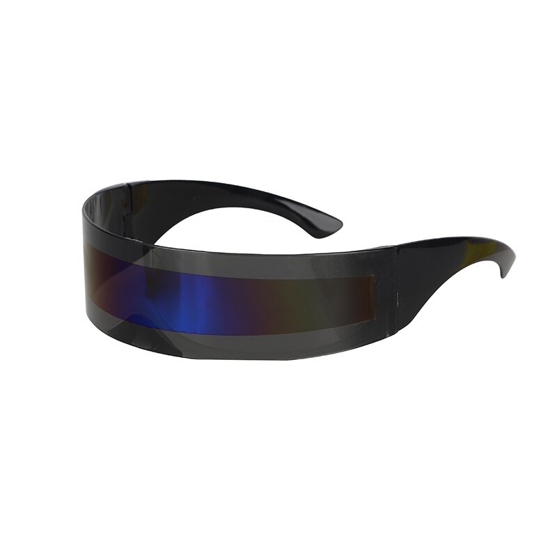 Очки карнавальные Веселый праздник "Космос стиль" маска синие, черная оправа