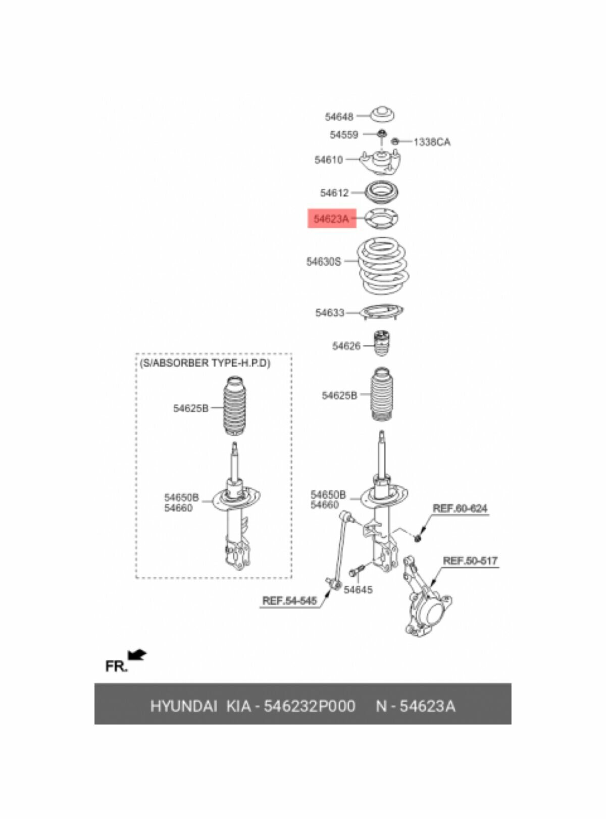 Опора Амортизатора Hyundai/Kia [Org](Hyundai/Kia 546232P000)