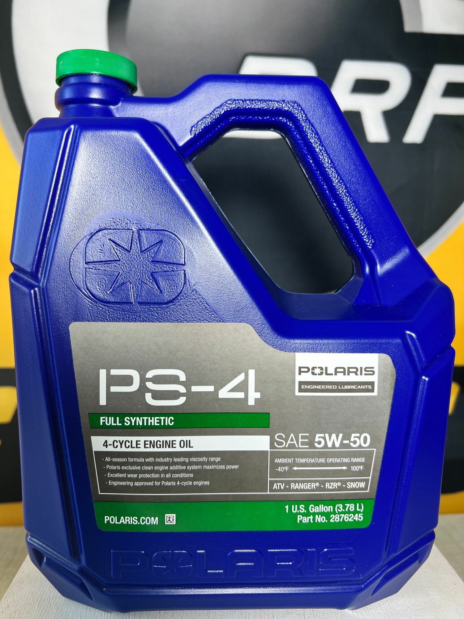 Моторное масло Pure Polaris PS-4, синтетическое, 5w50, для снегоходов, квадроциклов, 3,78 л