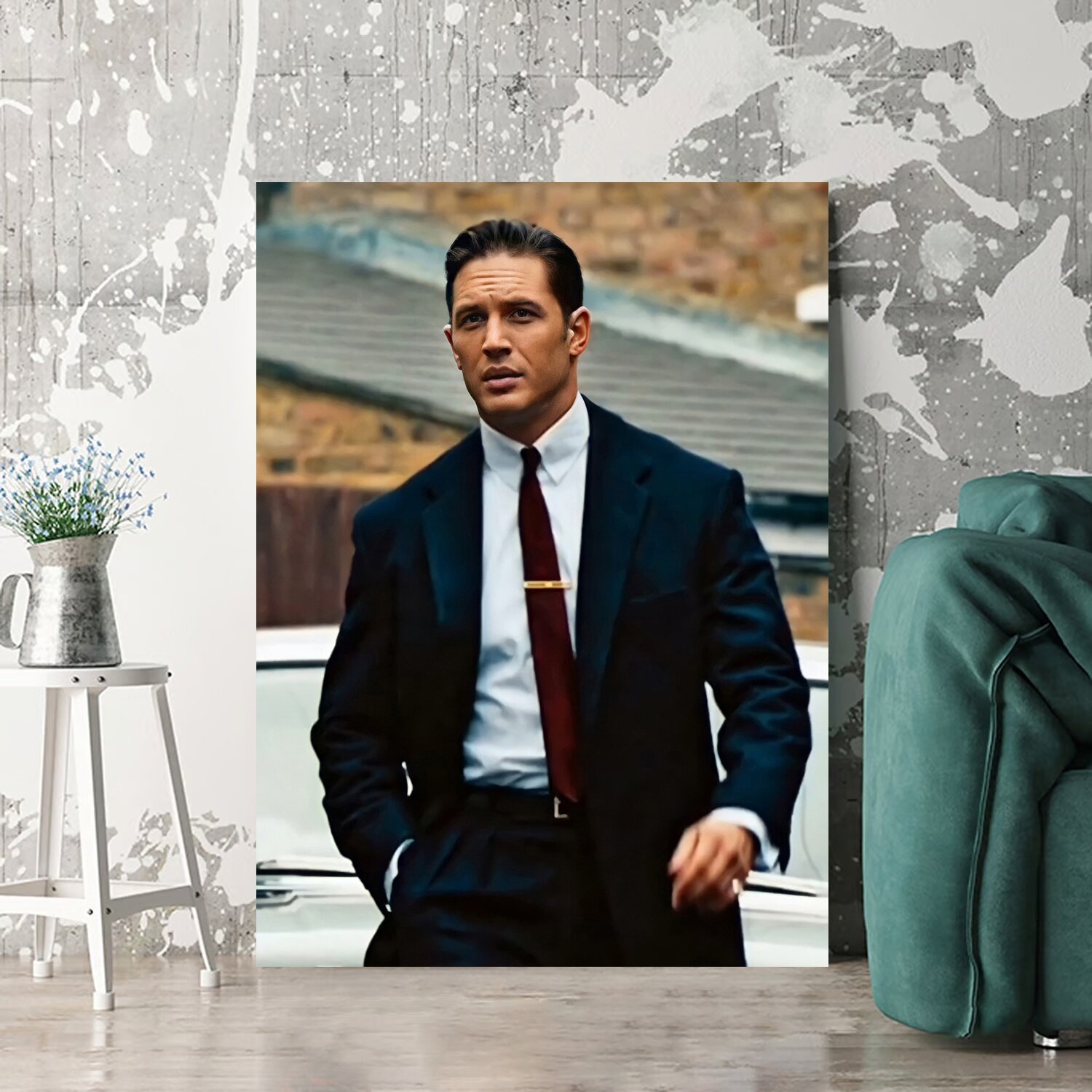 Картина на стену для интерьера - "Легенда, братья Крэй, гангстеры, мафия", 30х40 см.