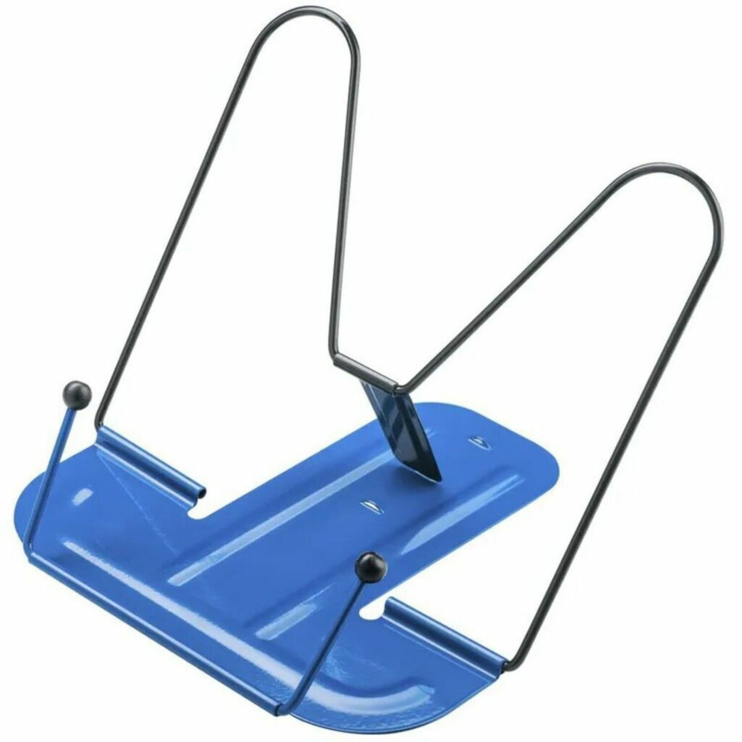 Подставка для книг, полностью металл, синяя