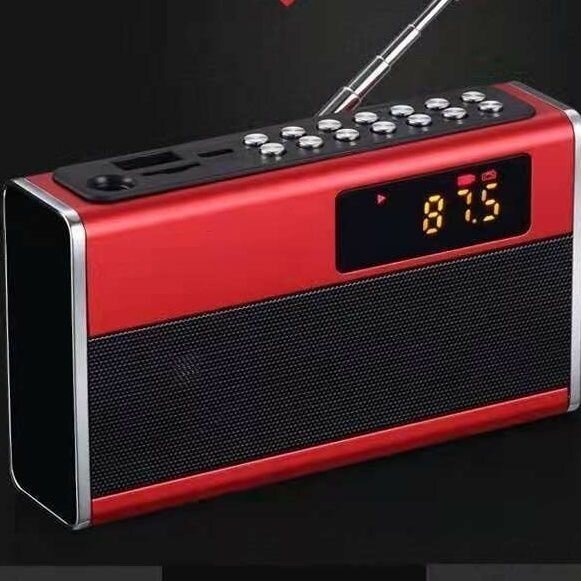 Ретро-мини FM-радио, портативный радиоприемник, Bluetooth-колонка со встроенным динамиком, подарок для пожилых людей.
