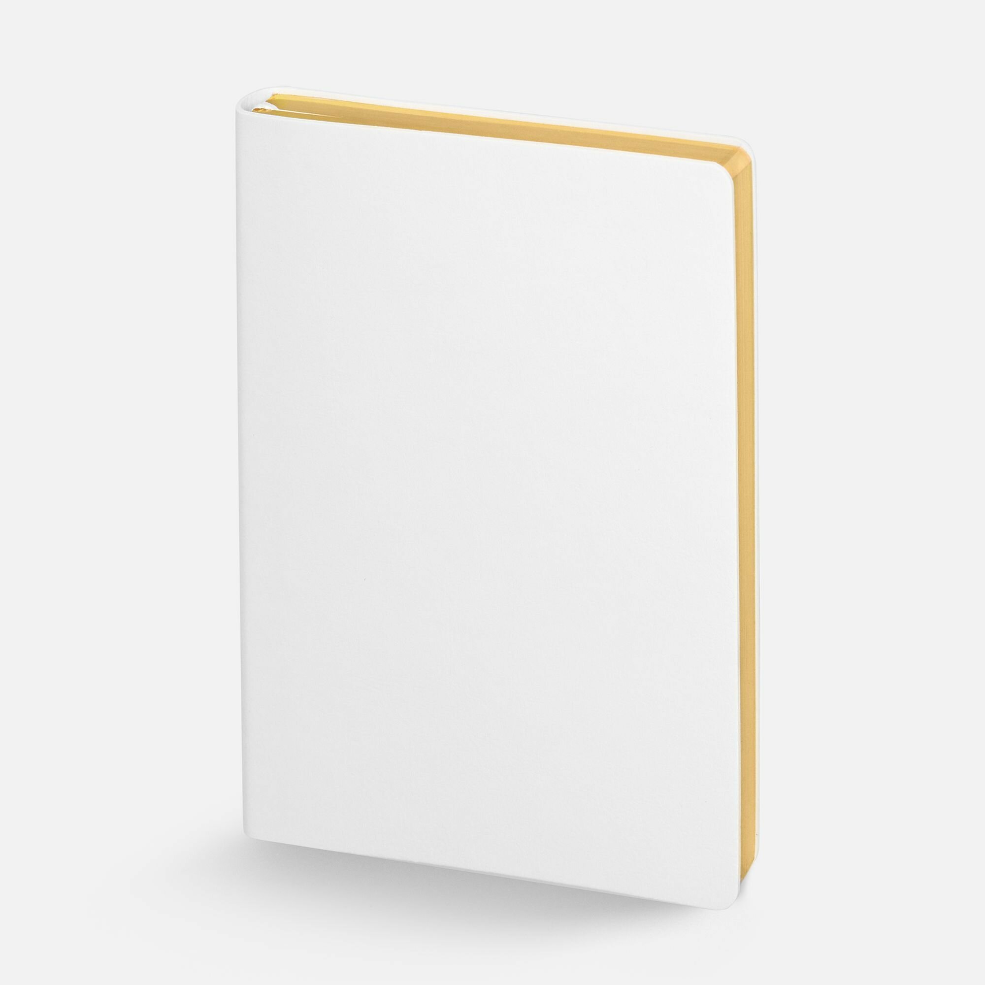 Ежедневник недатированный А5 планер школьный, гибкая обложка, Контекст, Nebraska Flex, белый с золотым