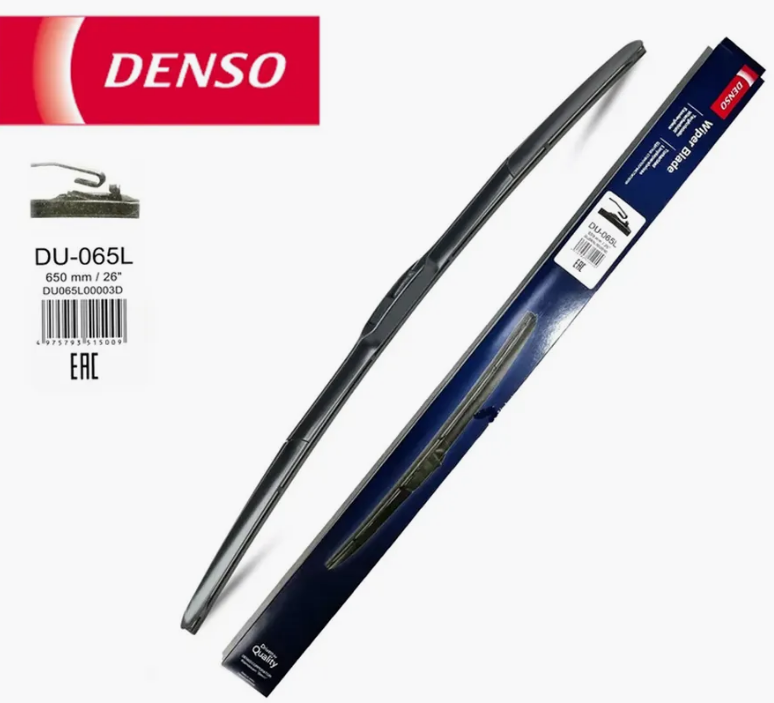 Щетка стеклоочистителя 650 мм гибридная 1 шт denso hybrid