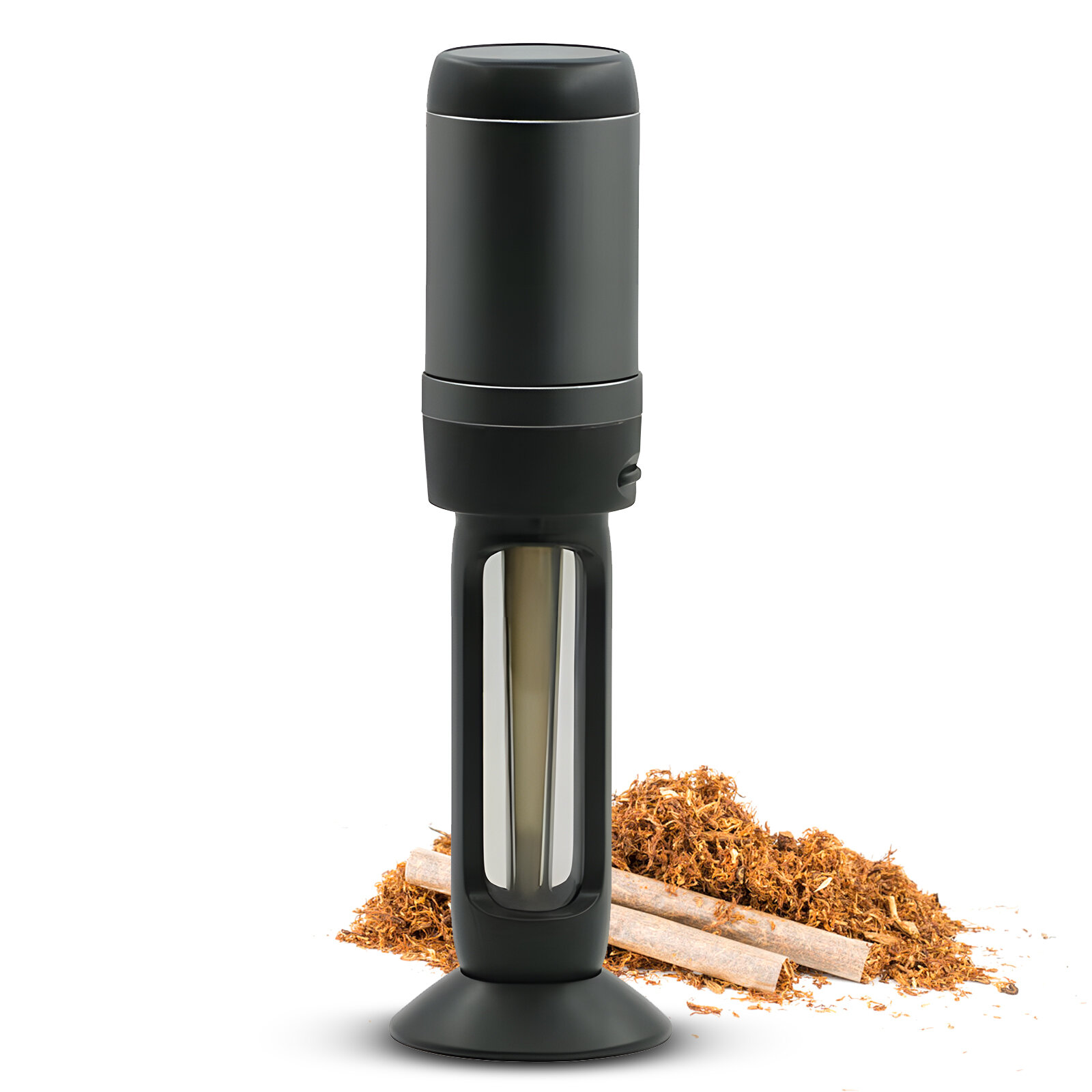 Автоматическая 2-в-1 машина для измельчения и скручивания сигарет, одинарное управление, электрический роллер с индикатором питания и чисткой щеткой